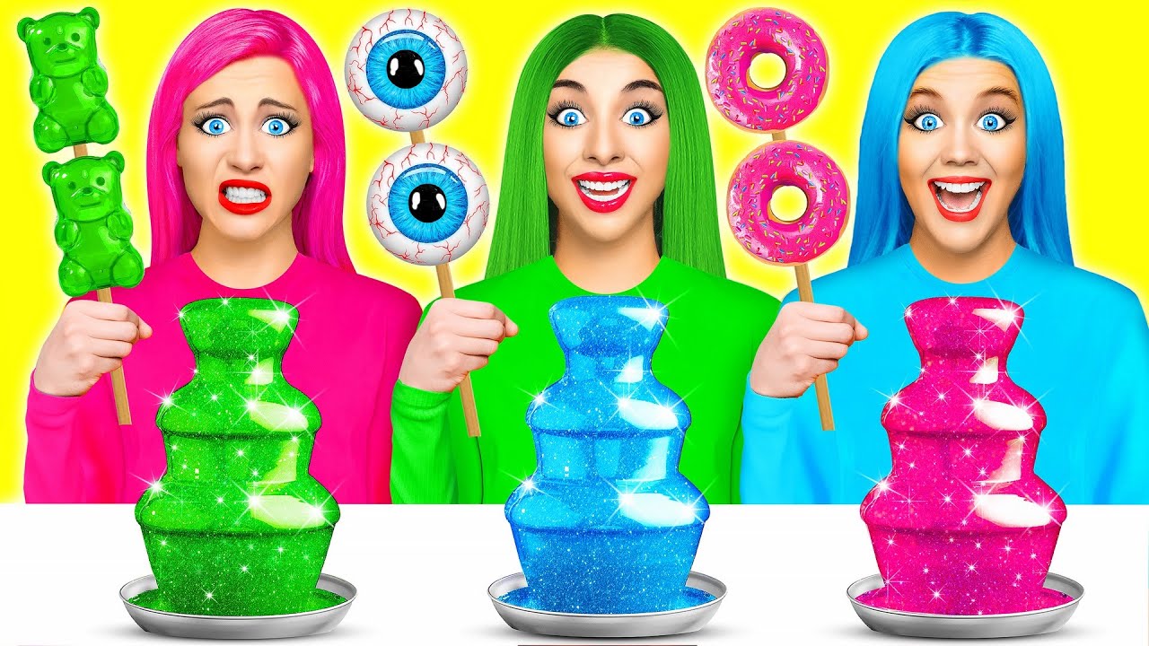 একই রঙের চ্যালেঞ্জের খাবার #5 Multi DO Fun Challenge - YouTube