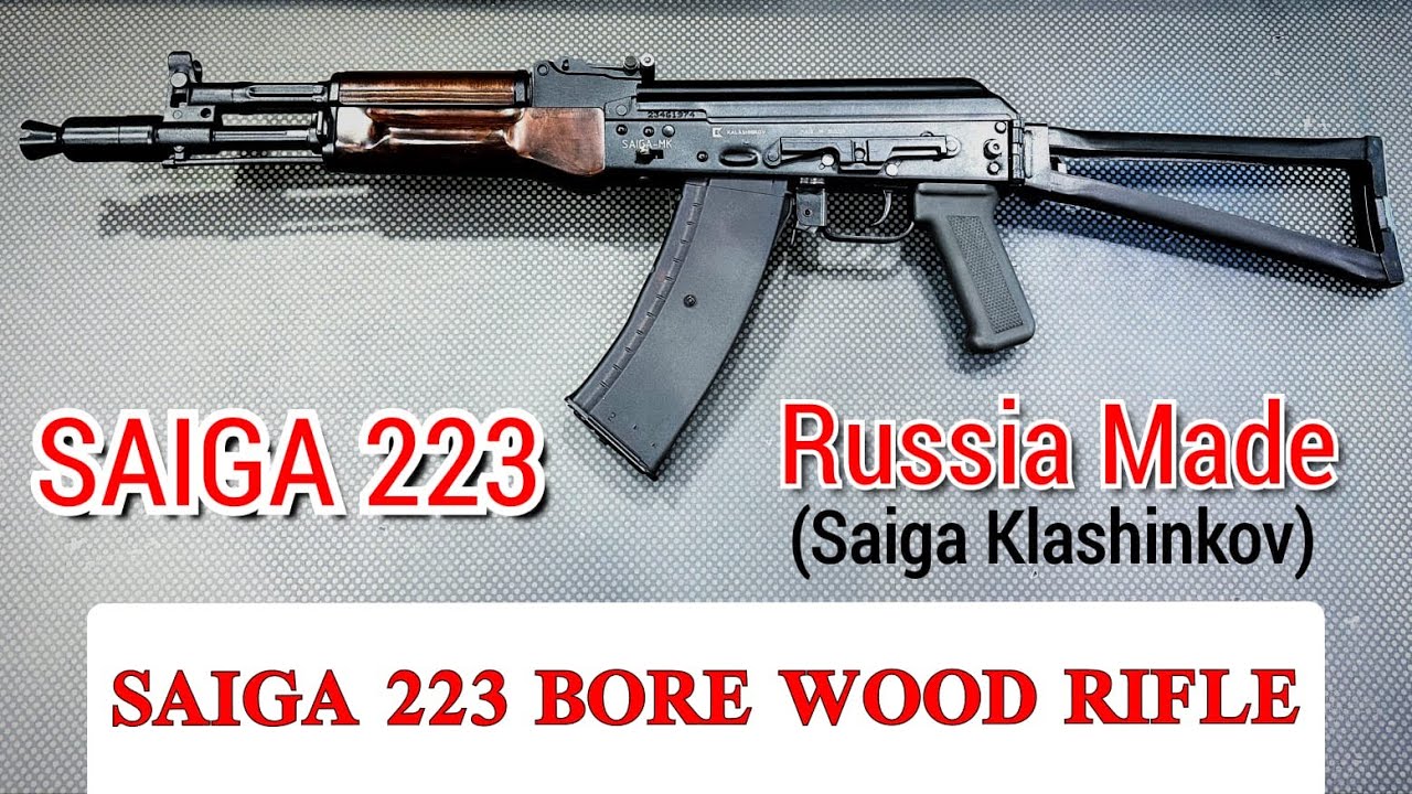 SAIGA 223 BORE RIFLE | WOOD | RUSSIA MADE | 4x4 Hunters Club - YouTube