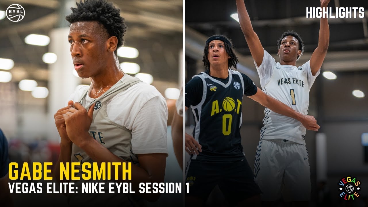 Gabe Nesmith at Nike EYBL Session 1 | Vegas Elite | Full Highlights ...