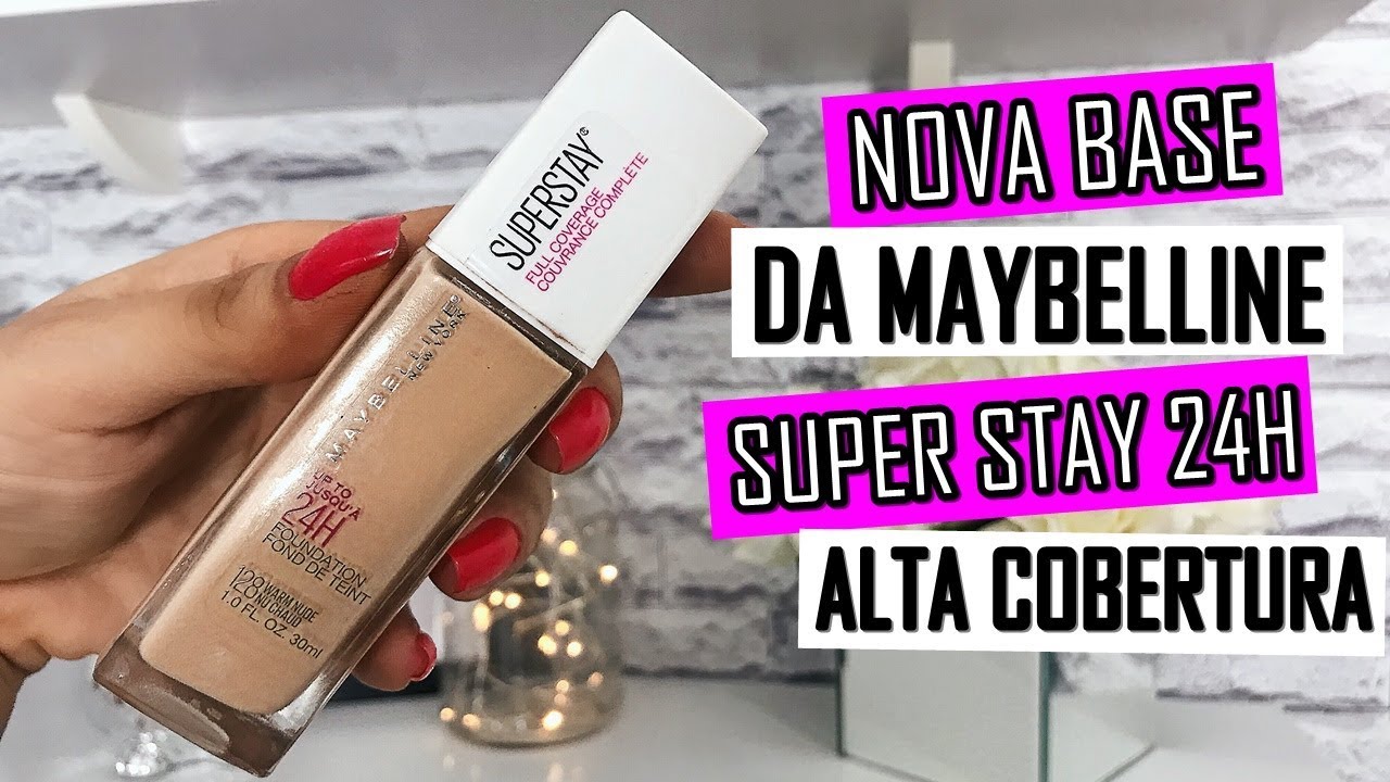 NOVA BASE DA MAYBELLINE SUPER STAY 24H ALTA COBERTURA - YouTube