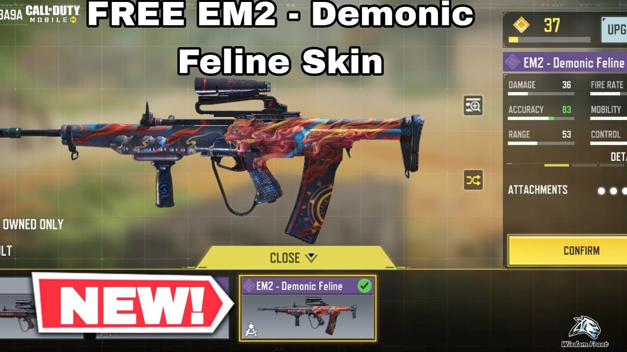 How to Get FREE EM2 - Demonic Feline Skin Cod Mobile 2023 - YouTube