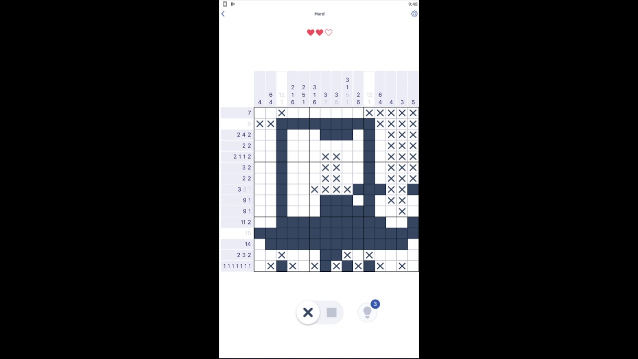 Nanogram App [HARD PUZZLE SOLVE] Lion - YouTube