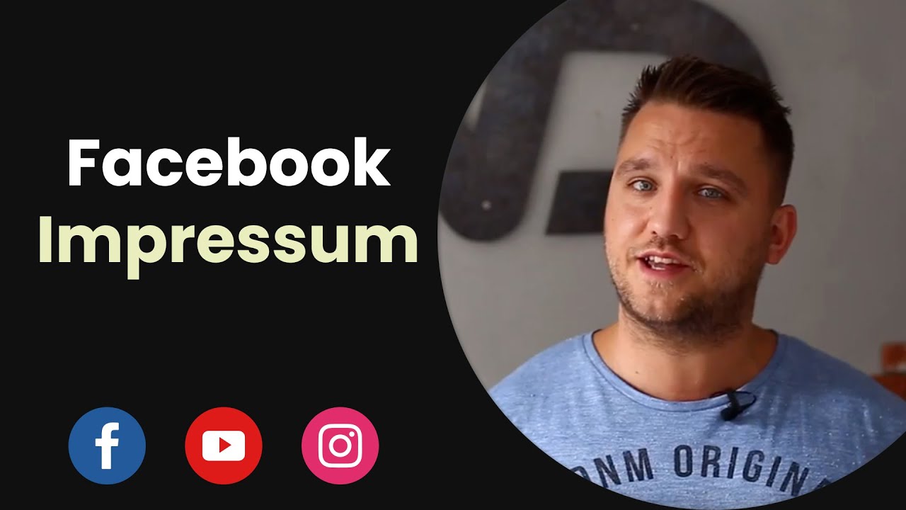 Facebook Impressum | QUICKTUTORIAL - YouTube
