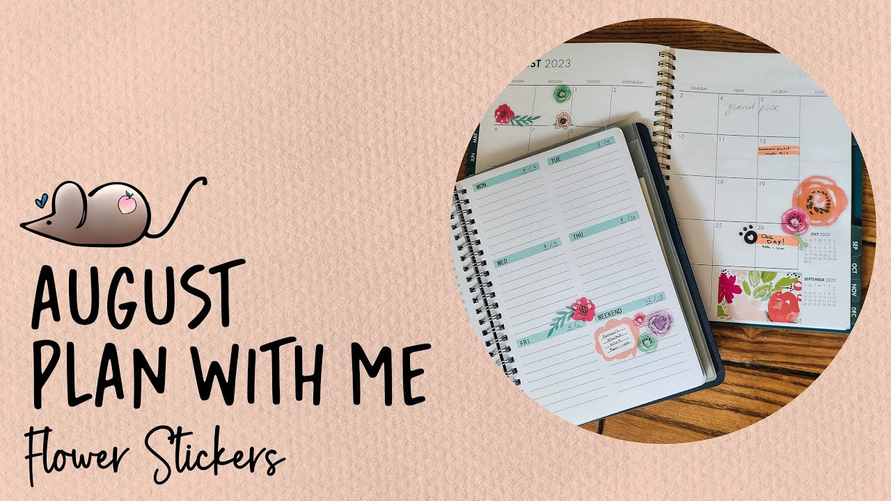 August Plan With Me 🌸 Planner Decorating - Happy Planner Stickers - YouTube