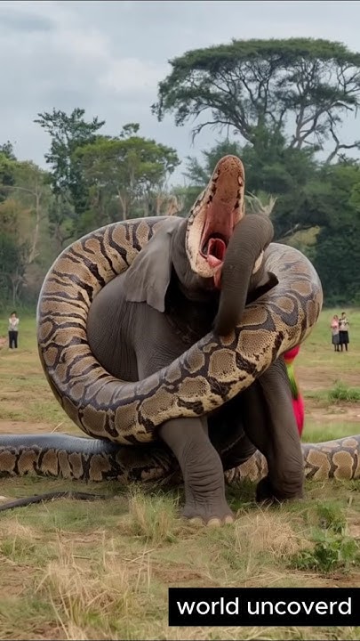 Giant Python Takes Down an Elephant? Shocking Wildlife Encounter! # ...