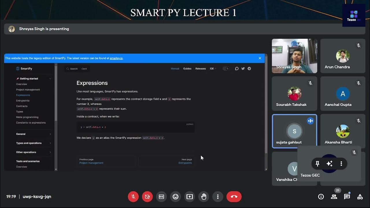 SmartPy Lecture 1 Tezos Blockchain #web3 #blockchaindevelopment - YouTube