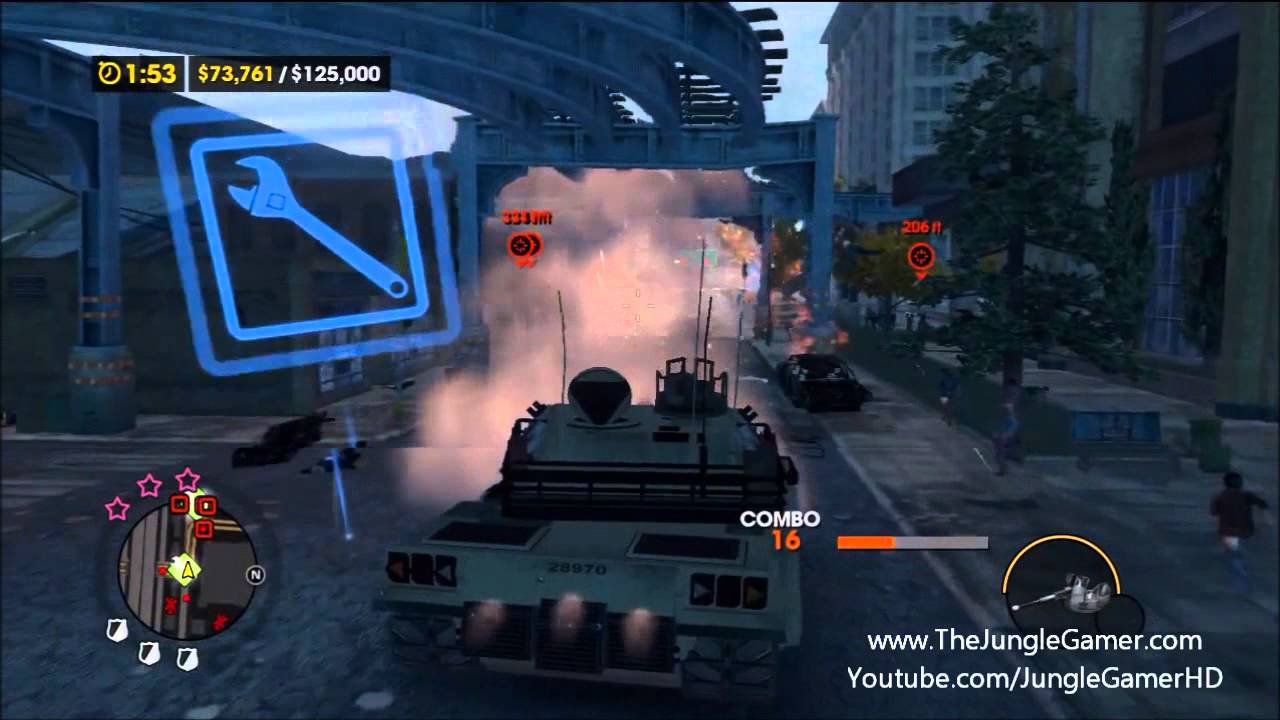 Saints Row 3 Tank Mayhem Gameplay - YouTube