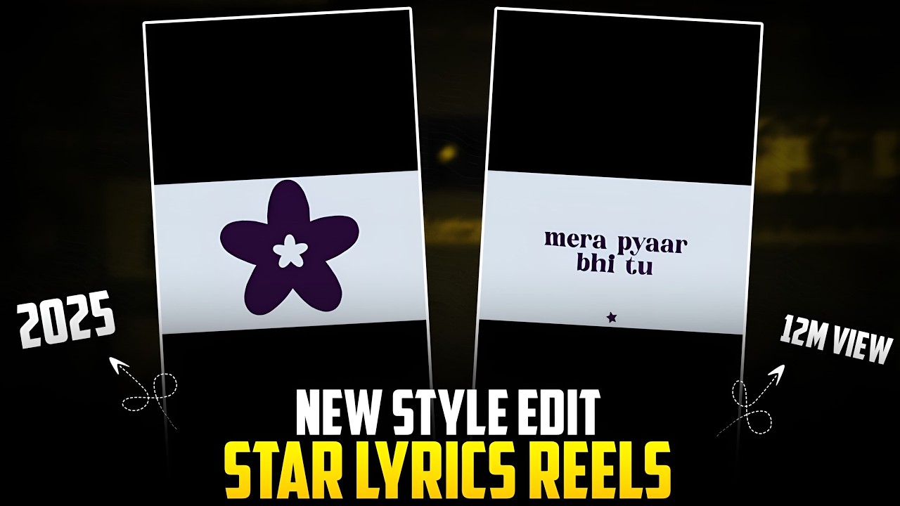 Star Intro Viral Lyrics Video Editing | Trending Lyrics Video Editing ...