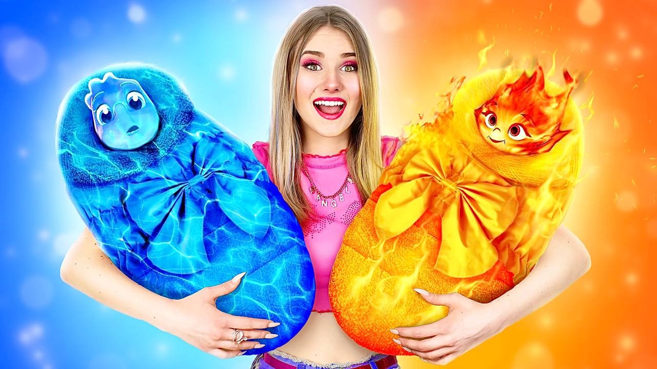 Os Filhos de Faísca e Gota de Elementos! Irmã Fogo vs Irmã Água - YouTube