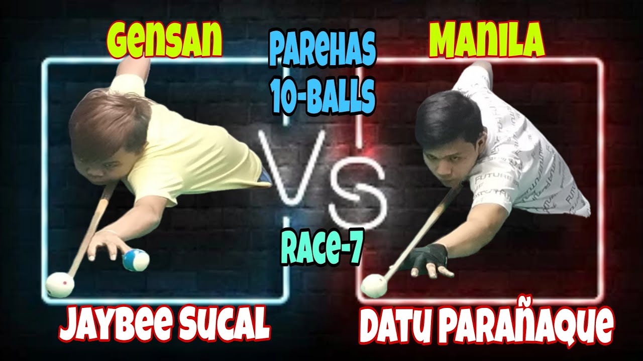 Jaybee Sucal Vs Datu Parañaque | Parehas 10Balls Race-7 - YouTube