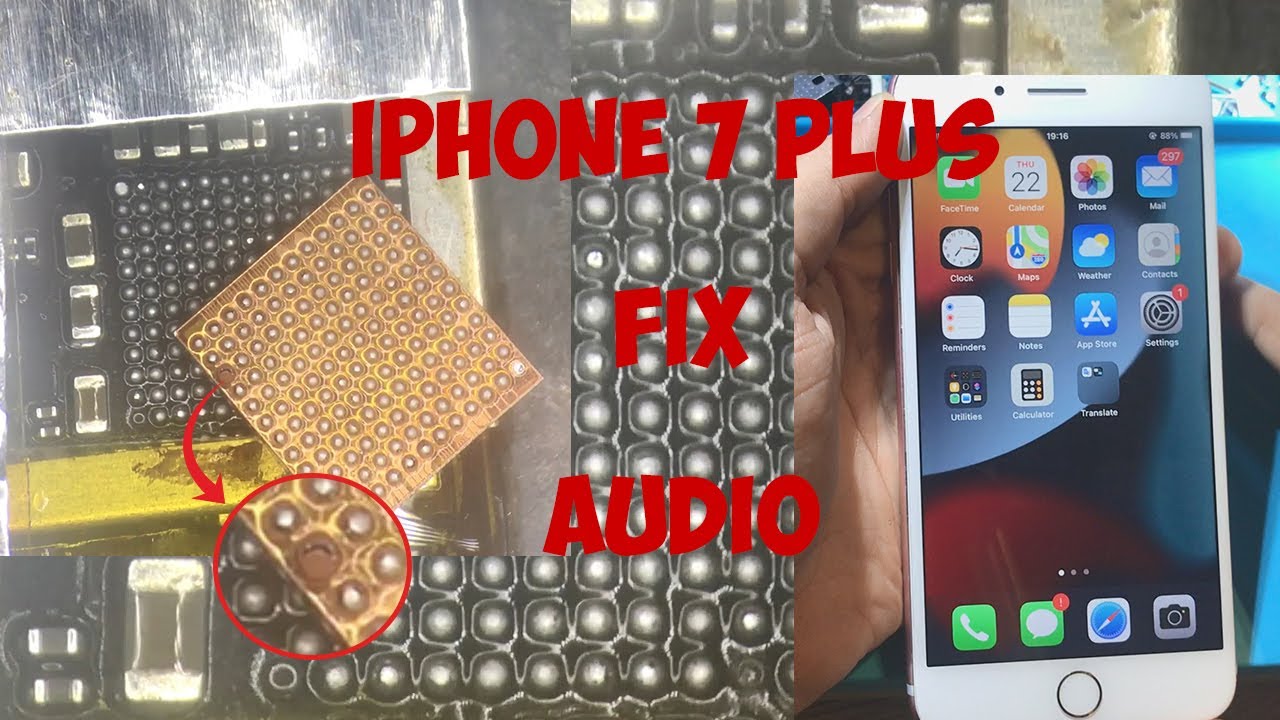 iphone 7plus audio issue " IC Audio " - YouTube