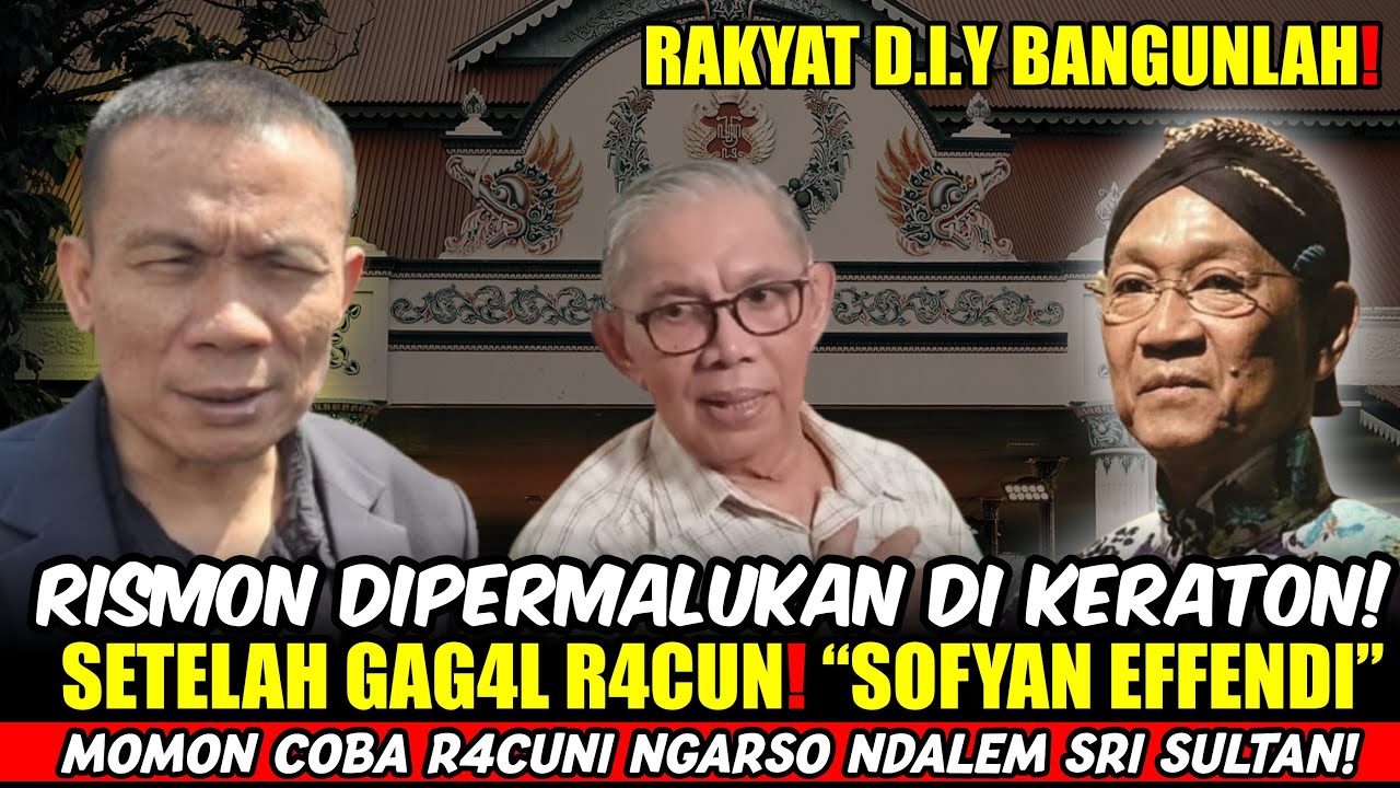PENJARA BENTAR LAGI! Rismon Mau R4cuni Sri Sultan Seperti Sofyan Effendi, Tapi Di Permalukan ...