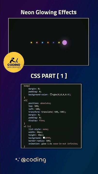 Glowing Effects Using Css 📌 Java Javascript Css Css3 Html Webdesign Webdevelopment