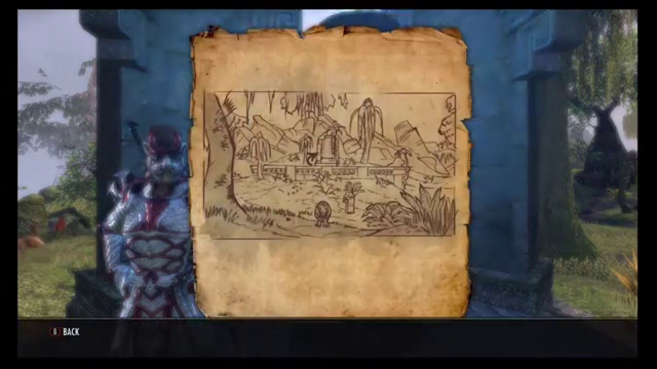 The Elder Scrolls Online: Shadowfen Treasure Map 4 Location - YouTube