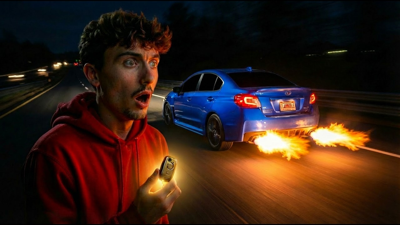 $80,000 Highly Modified Subaru WRX Shoots Massive Flames !! - YouTube