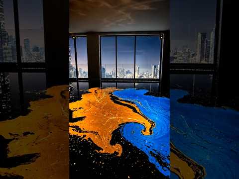 Stunning Magic Epoxy Flooring. Luxury Apartment #epoxy #interiordesign