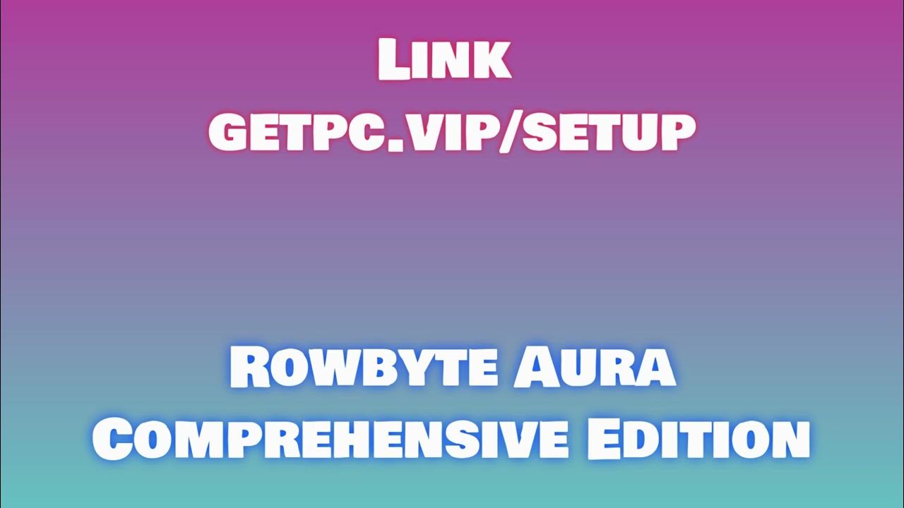 🔸Rowbyte Aura😍 HOW TO INSTALL 💻PC/LAPTOP [TUTORIAL 2024 no charge🌈] - YouTube