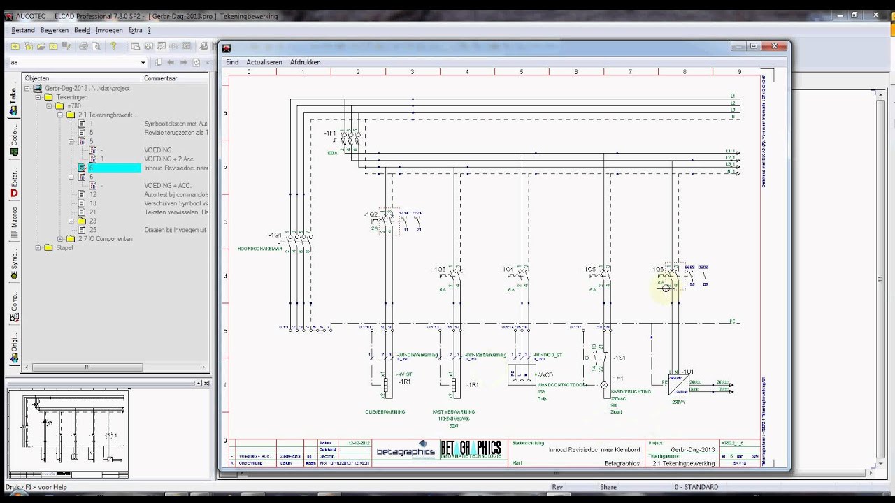 Betagraphics instructiefilm (deel van) Revisieinhoud terughalen ELCAD ...