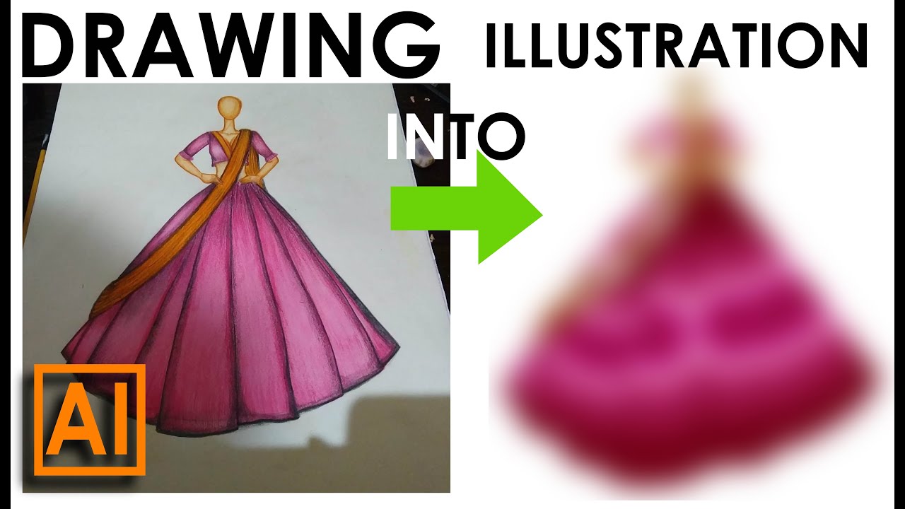 How To Create A Drawing Into Illustration Draw Like Pro Youtube