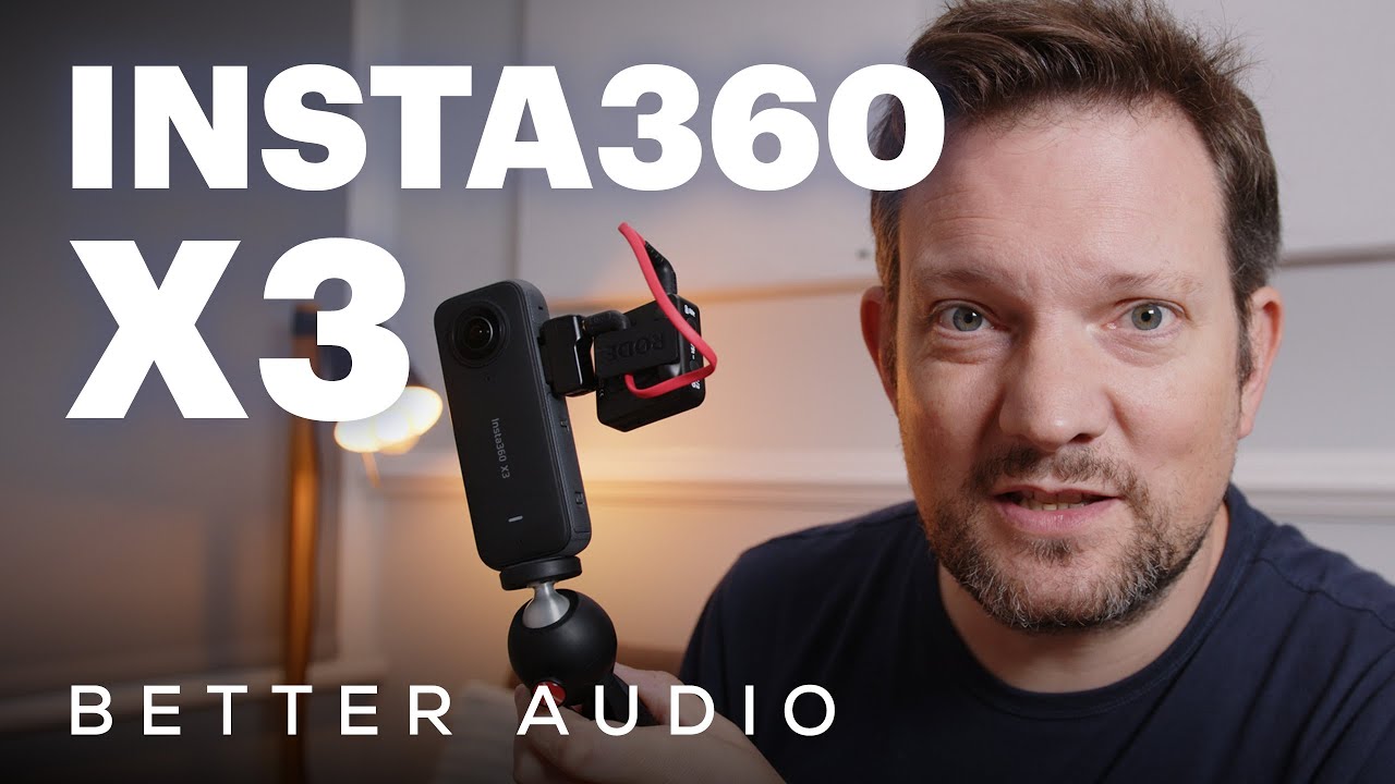 Insta360 X3 Better Audio - External Mic Adapter Fitting & Audio Test ...