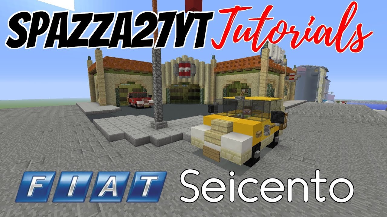 Minecraft Fiat Seicento Tutorial - YouTube