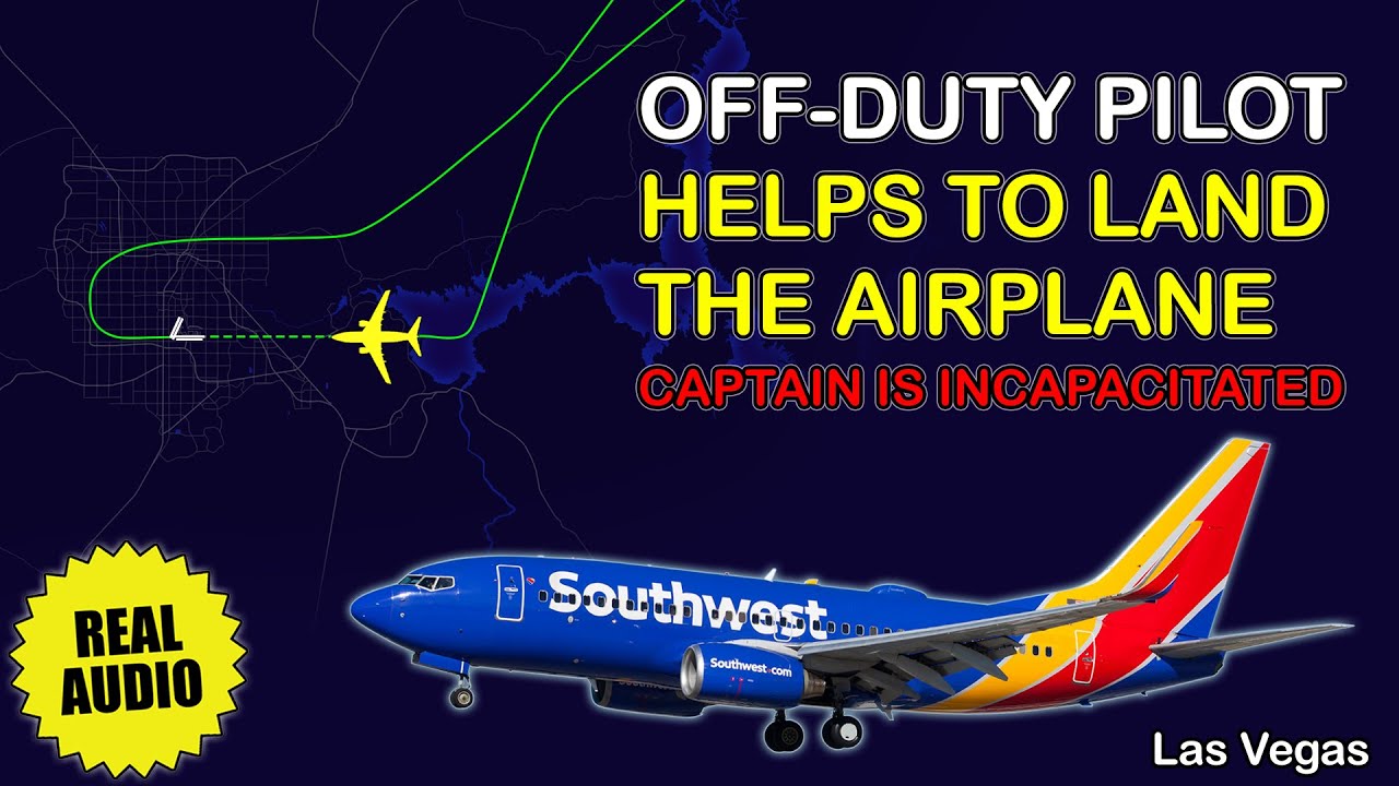Off-duty pilot helps to land the airplane. Captain incapacitation ...