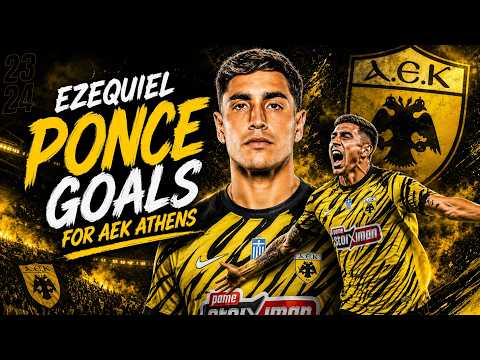 Ezequiel Ponce | All Goals for AEK Athens 2023–24 Season - YouTube