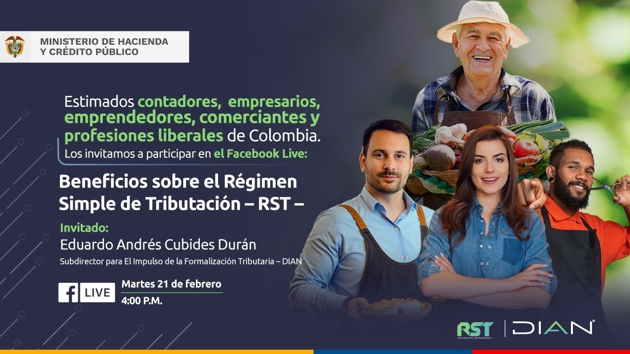 Beneficios sobre el Régimen Simple de Tributación, RST - DIAN - YouTube