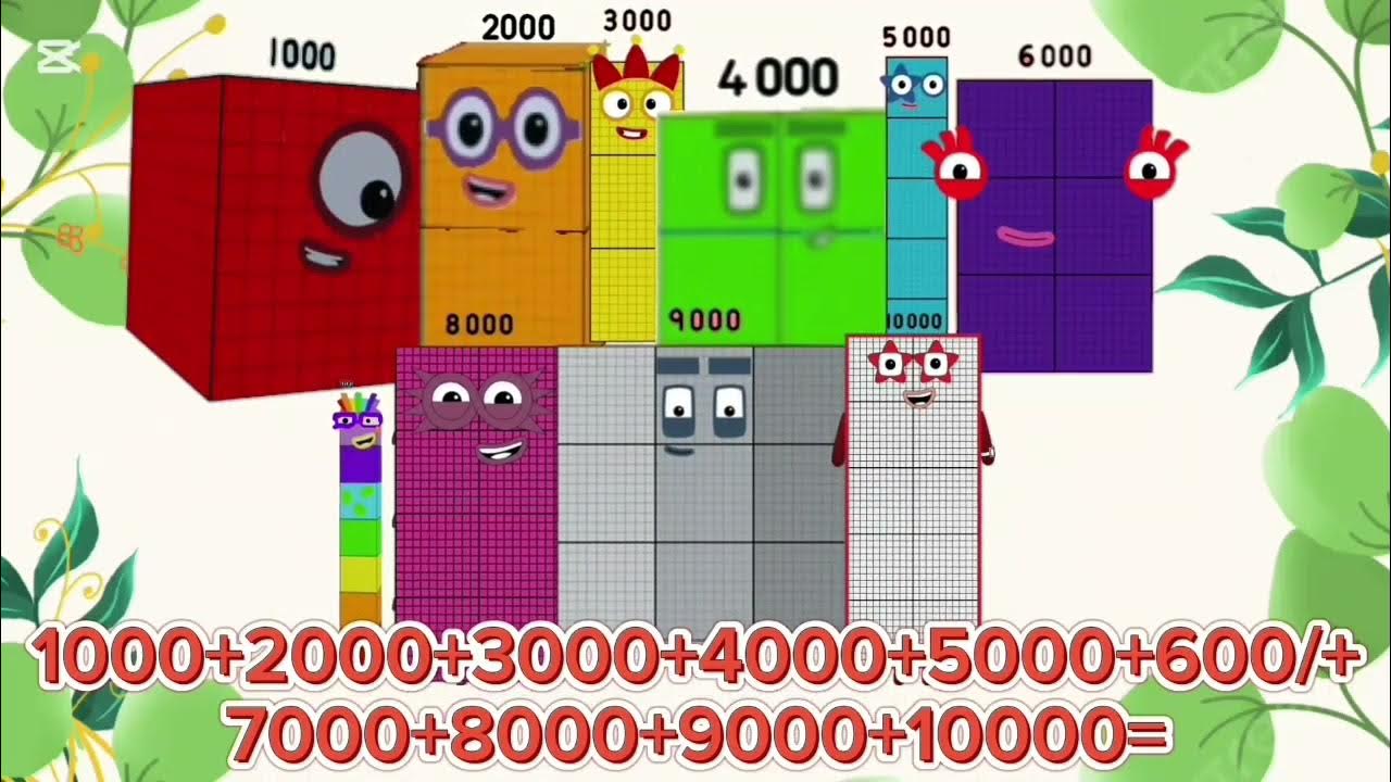 NUMBERBLOCKS TEN GIANT NUMBERS ADDITION | FIND THE SUM OF BIG NUMBER| LEARN TO COUNT | learning ...