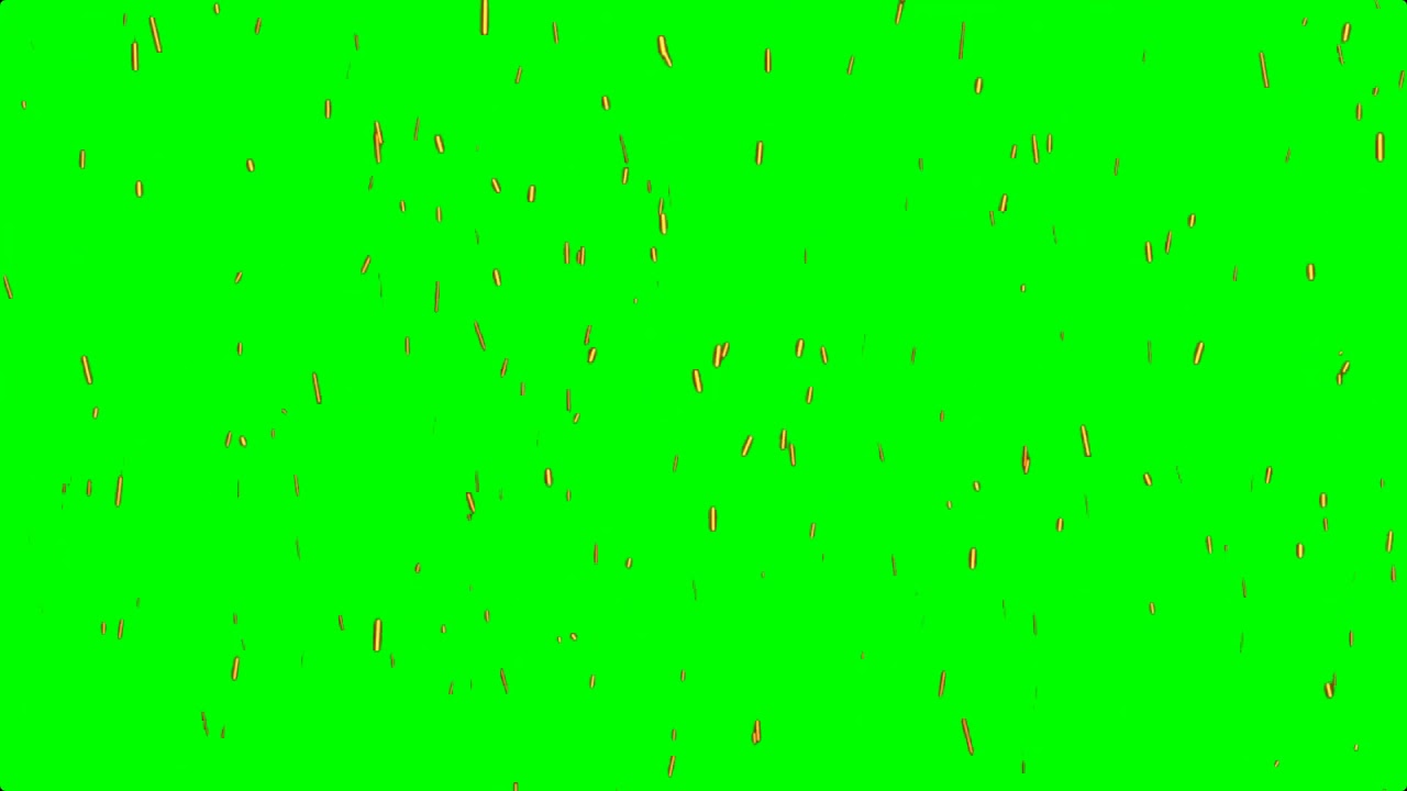 Fire Embers Green Screen