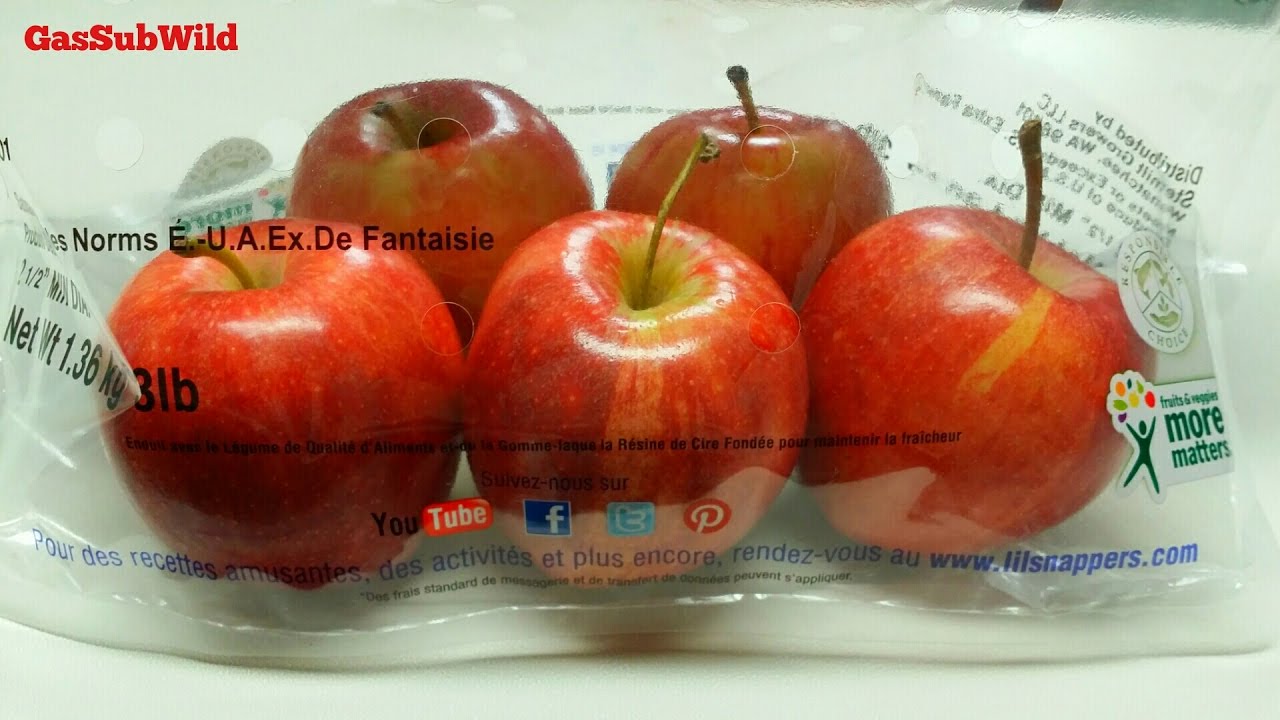 2 25 17 ‥ Wax coated greasy apple, Lil Snappers kid size fruits from ...