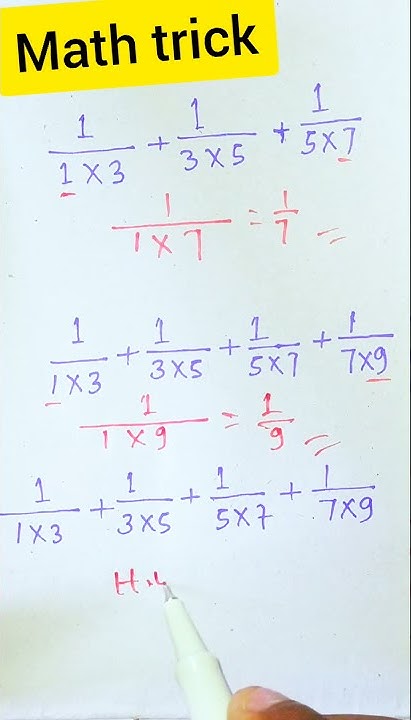 Fraction trick ||adding fraction||short fraction trick ||math trick||fraction|| short trick ...