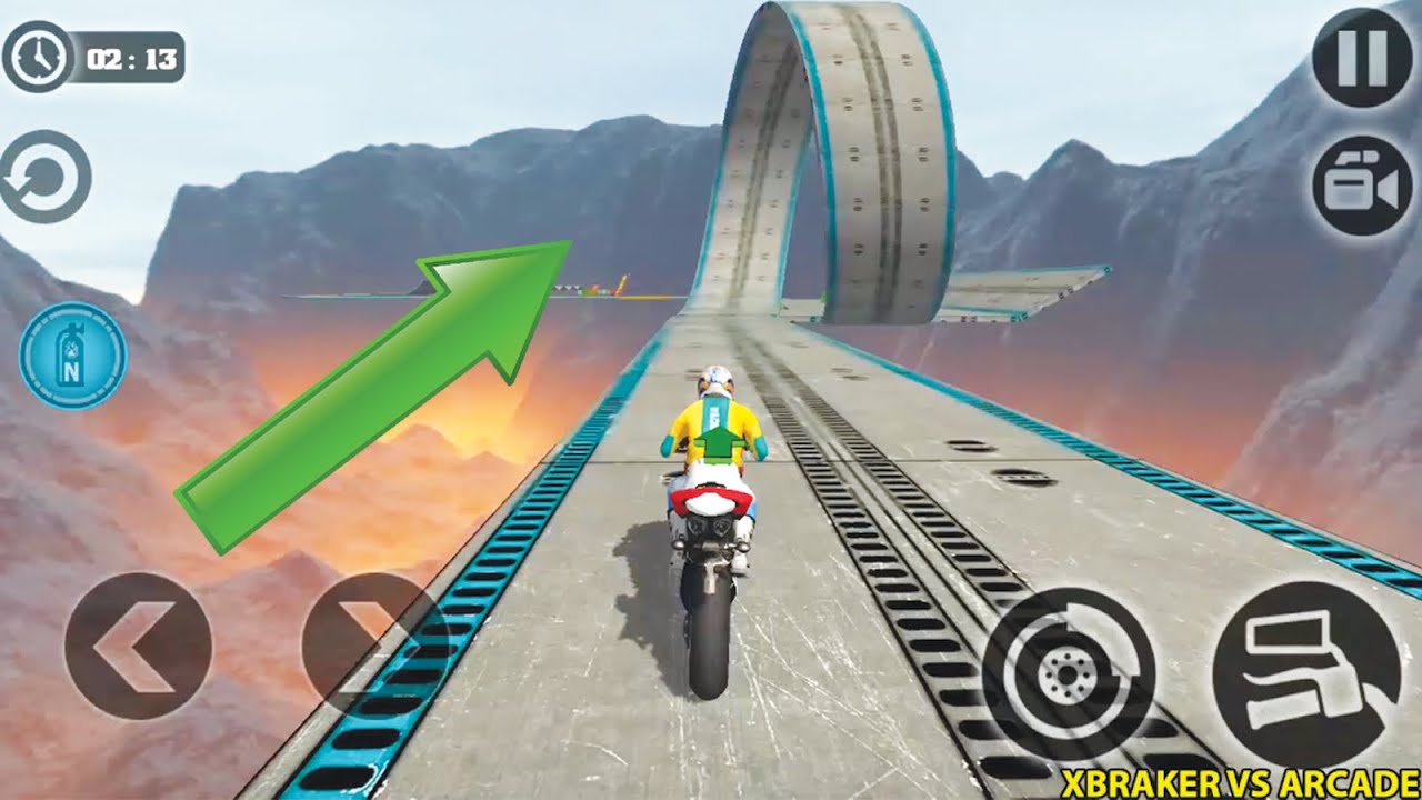 Impossible Moto Bike Tracks 3D - Yellow Bike Driving Simulator High ...