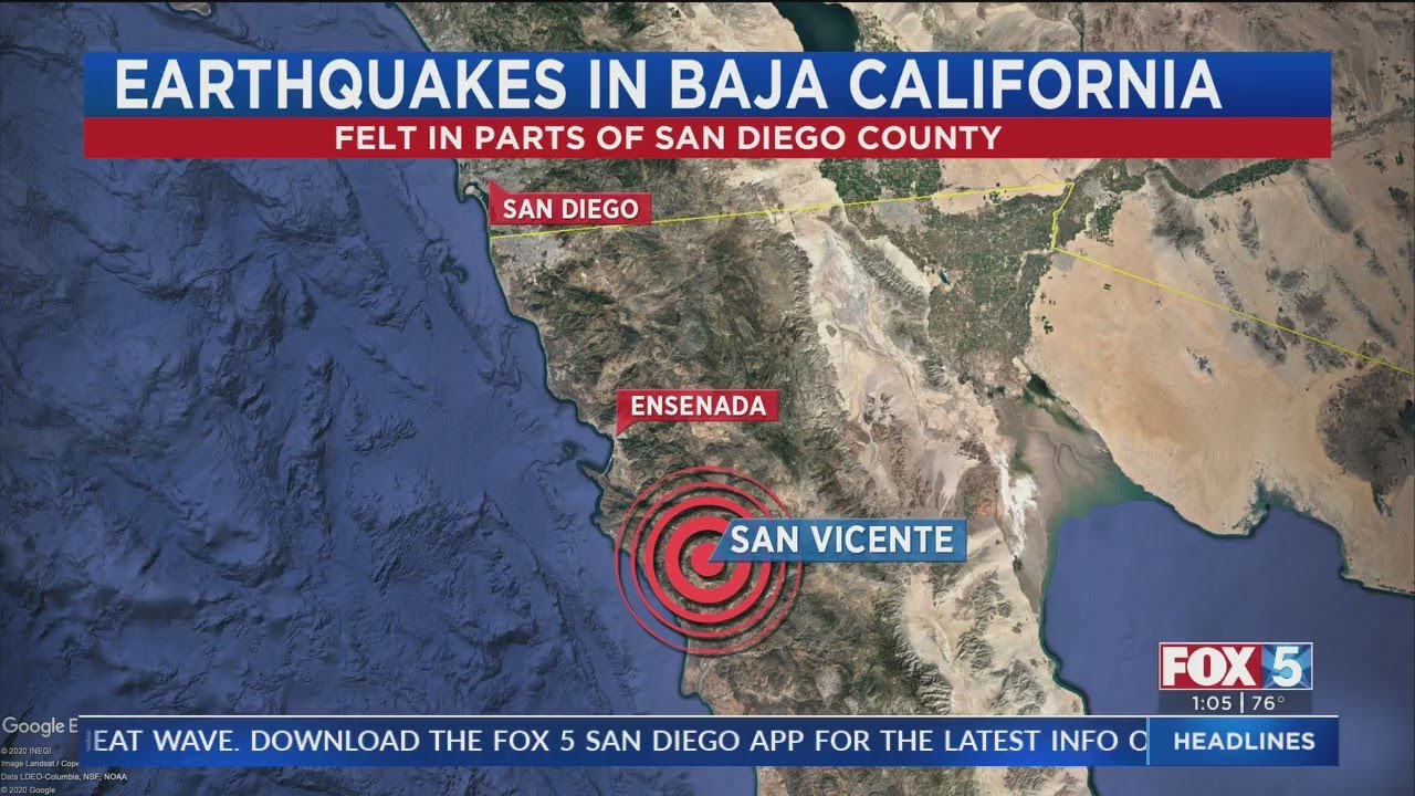 Earthquakes In Baja California - YouTube