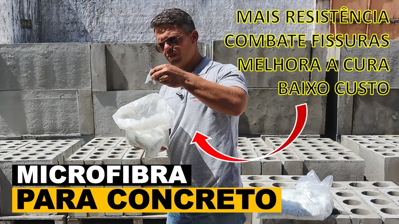 A melhor microfibra para concreto que existe. - YouTube