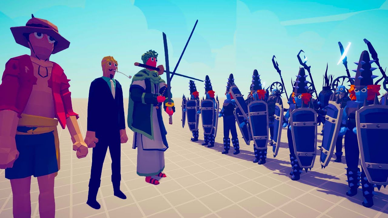 ONE PIECE TEAM vs EVERY FACTION | TABS Totally Accurate Battle ...