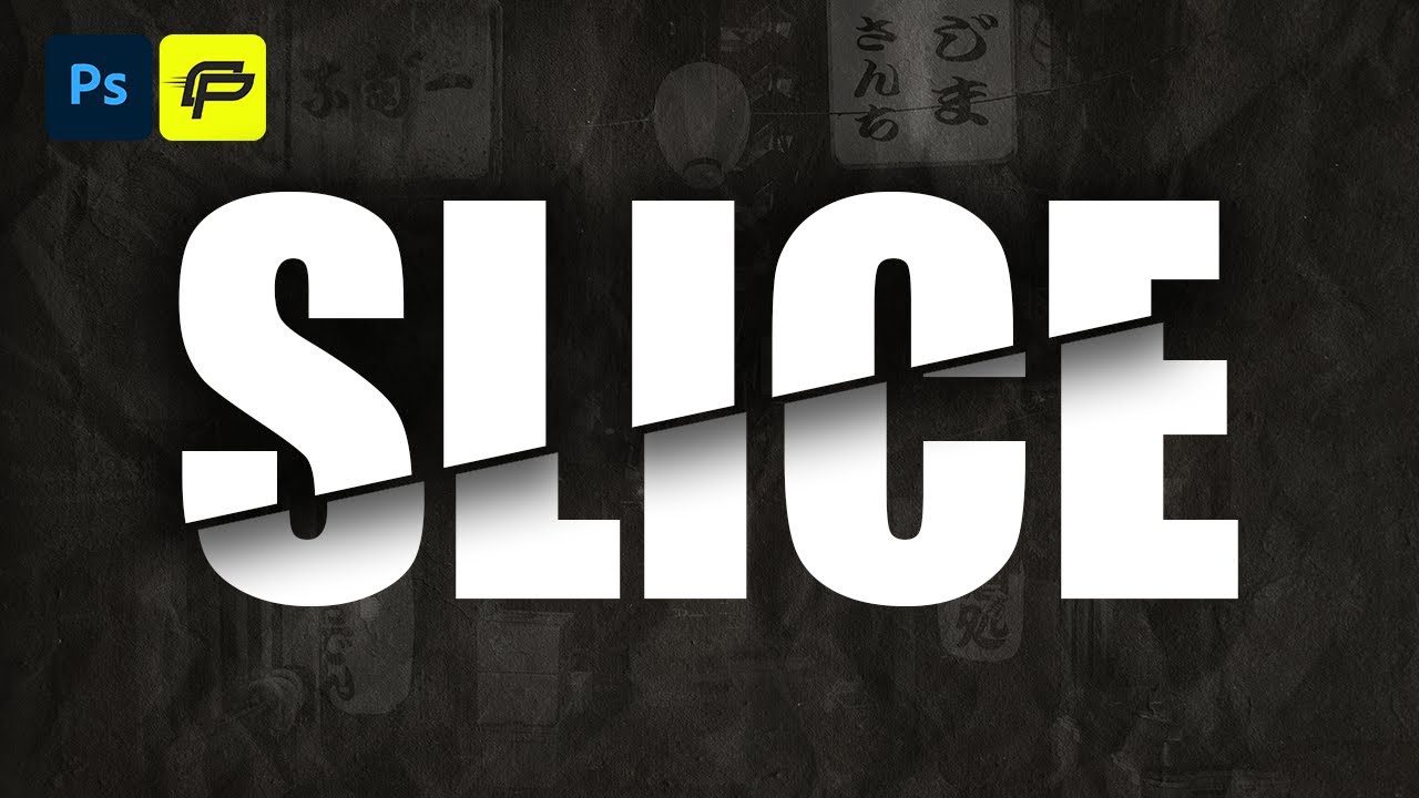 How to Make Sliced Text Effect in Photoshop in Just Minutes! | Easy ...
