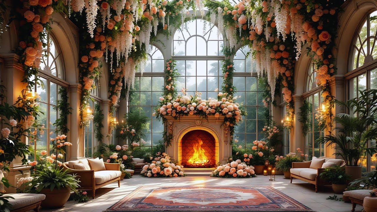 Step into a Dreamy Fireside Atmosphere at a Fantasy Castle - YouTube