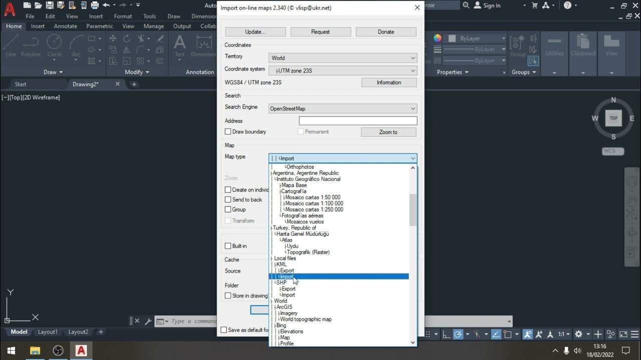Lisp Importar KML pro Auto Cad - YouTube