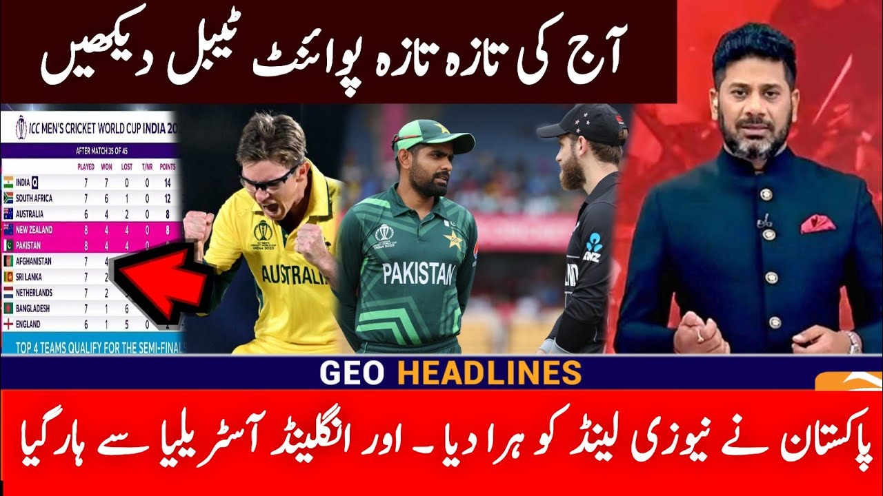 World Cup 2023 Latest Points Table Today After Australia Beat England ...