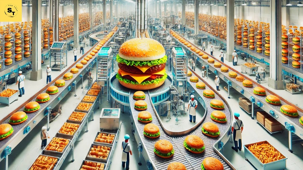 What's REALLY Inside a McDonald's Hamburger Factory? - YouTube