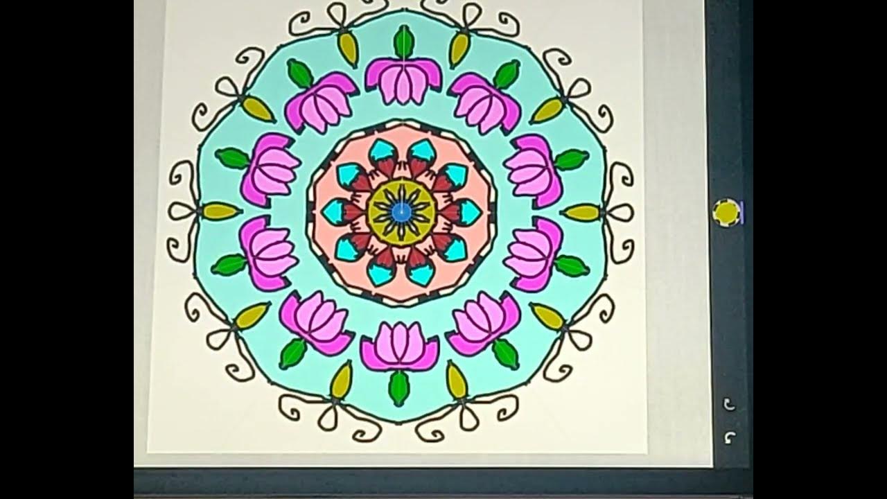 Rangoli Designs || Digital Rangoli || Kolam Design || Muggulu ||Lotus ...