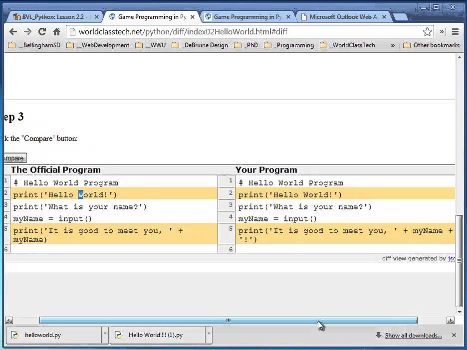Using the DIFF Tool with Python - YouTube