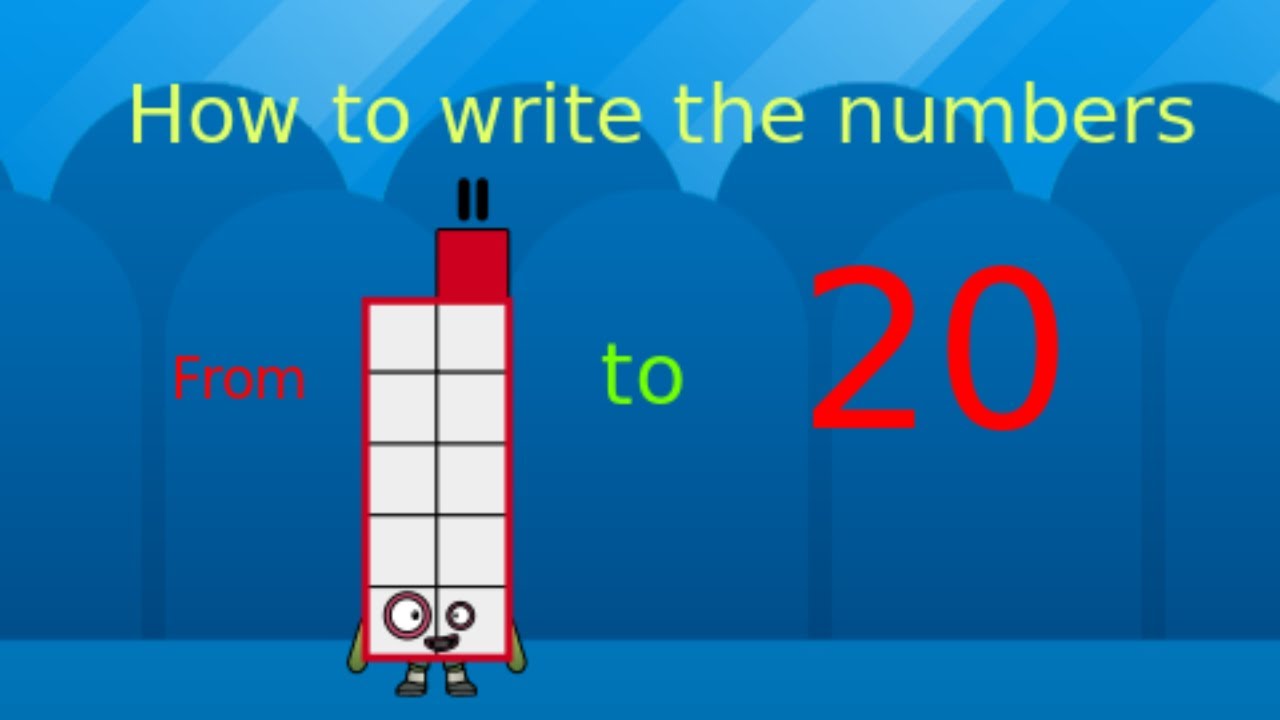 How to write the numbers | From 11 to 20 in English | Numberblocks|Let ...