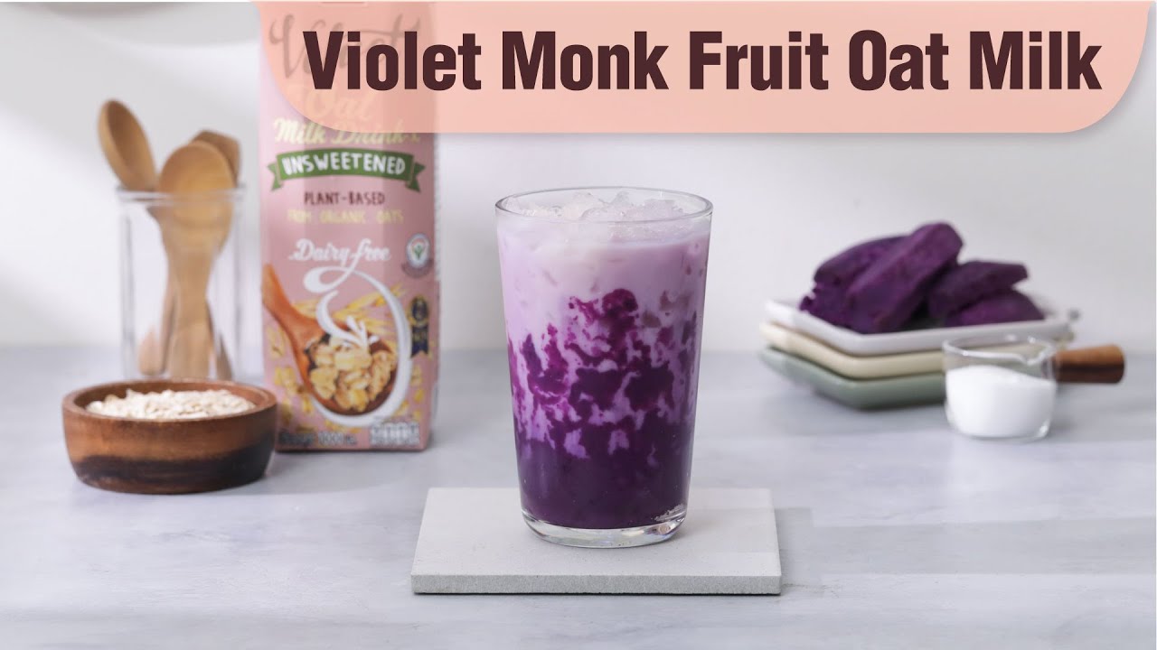 How To Make Violet Monk Fruit Oat Milk | Healthy Drinks | UFC Velvet ...