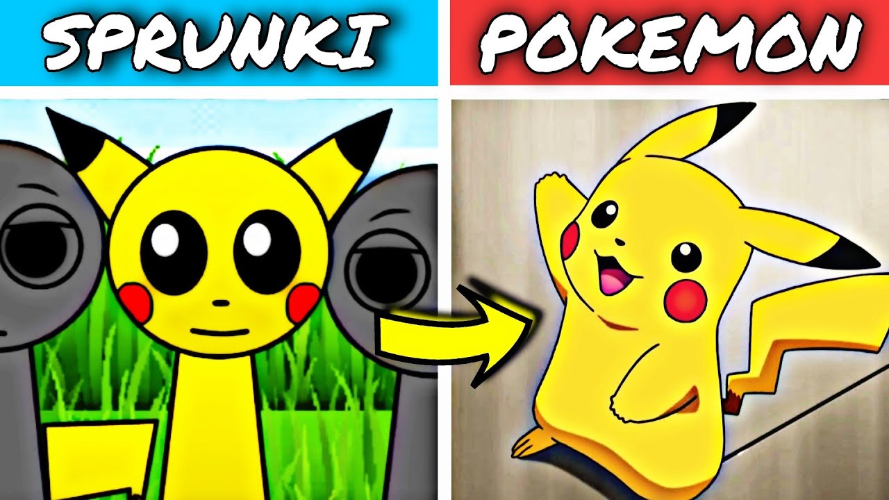 Pokemon Sprunky Characters in Real Pokemon || Incredibox Sprunki - YouTube