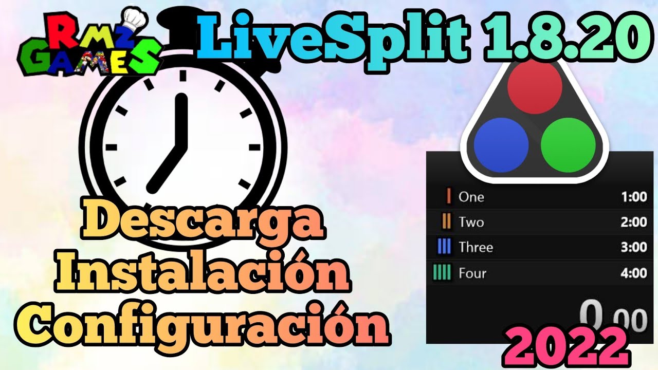 Como Instalar y Usar LiveSplit 1.8.20 en PC (WINDOWS 10). El Cronómetro para Speedruns 2022 ...