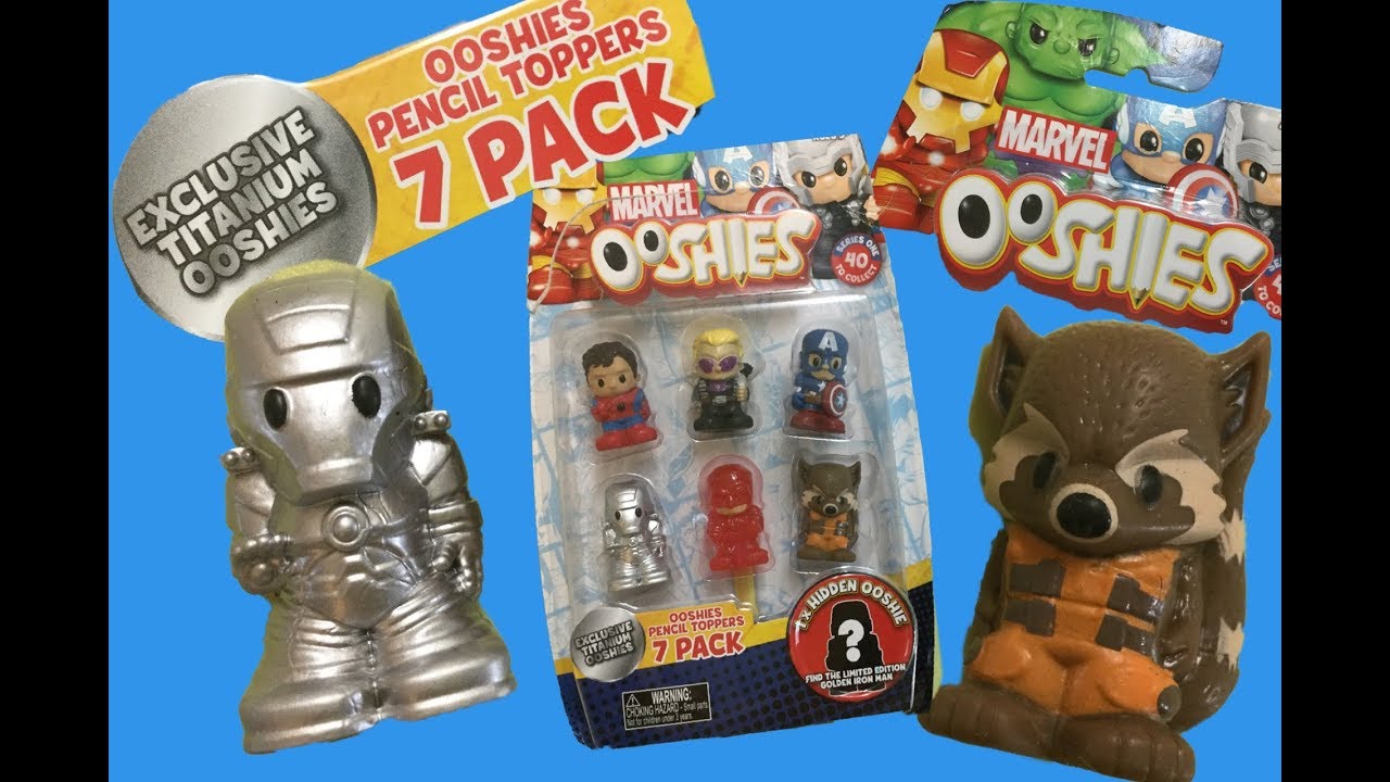 NEW MARVEL OOSHIES! Unboxing Marvel Ooshies 7 Pack Limited Edition ...