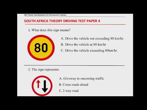 K53 Learner's Test South Africa Question and Answer | Lesson 4 - YouTube