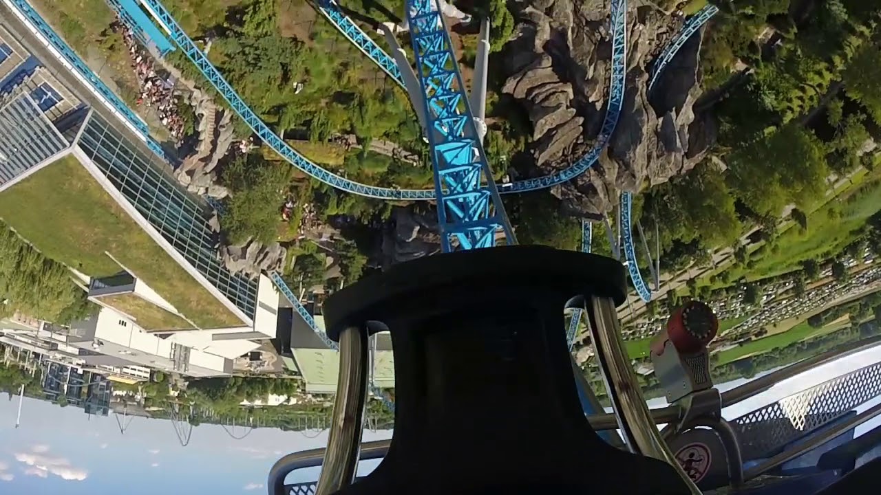 Blue Fire Megacoaster - powered by Gazprom [Onride] Europa-Park 2017 ...